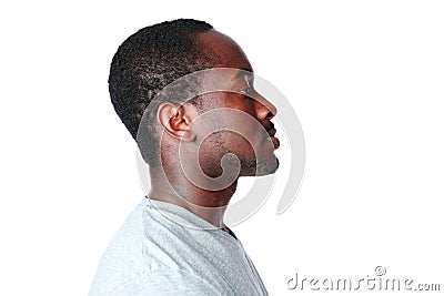 Side View Portrait Of African Man Stock Photo - Image: 41119969