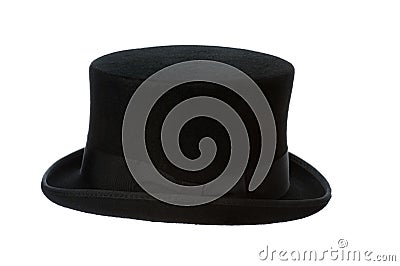 Top Hat Side View Isolated On White Stock Photo - Image: 30292850