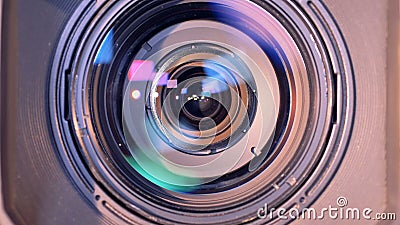 Side View of a Video Camera is Changing into Its Front View Stock Video ...