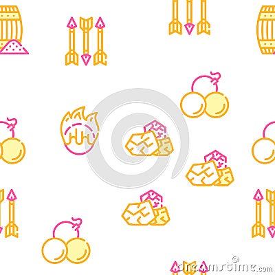 Siege Engine Catapult Vector Seamless Pattern Royalty-Free Stock ...