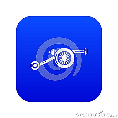 Siege Gun Icon Blue Vector | CartoonDealer.com #149329628