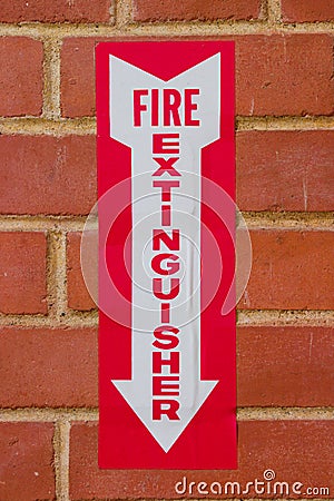 Sign For Fire Extinguisher Stock Images - Image: 1319274