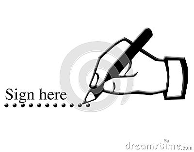 Sign Here Royalty Free Stock Images - Image: 38009749