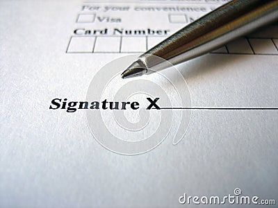 Sign Here Please Royalty Free Stock Image - Image: 525916
