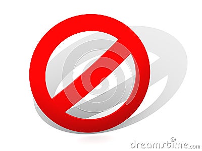 Sign. Interdiction. 3d Stock Illustration | CartoonDealer.com #2529697