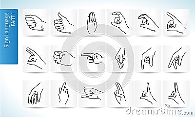 Sign Language Symbols Part 1 Royalty-Free Stock Photography ...