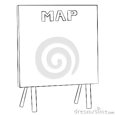 Sign Map Vector Illustration | CartoonDealer.com #48570326