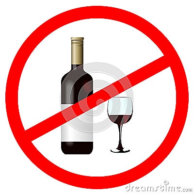 Sign Stop Alcohol Stock Image - Image: 14443121