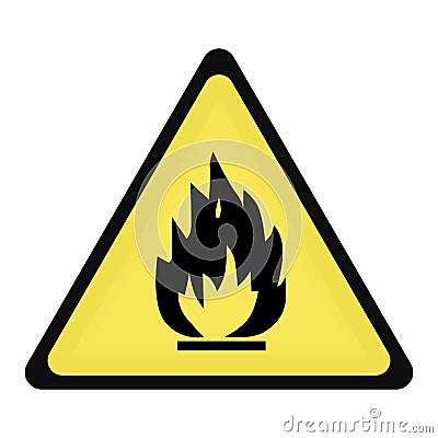 Icône De Conditionnement Inflammable. Symbole Du Logo Du Feu De Flamme ...
