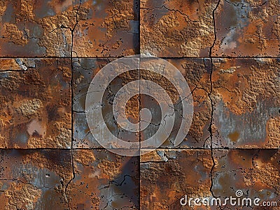 Signs Of Deterioration And Rust Visible On Worn Metal Surface Royalty ...