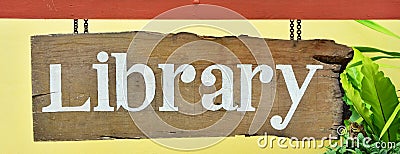 Signs Library Stock Photo - Image: 43989366