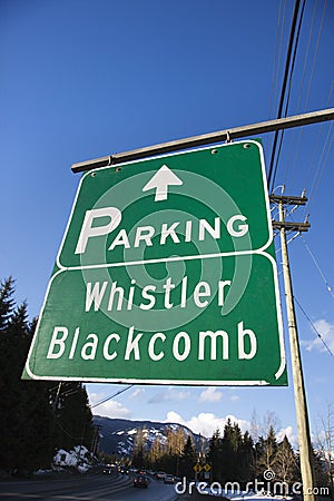 Signs For Whistler Blackcomb. Stock Image | CartoonDealer.com #2045083