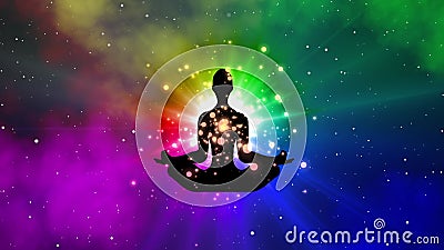 Silhouette of Human Head with Effect Particles Stock Footage - Video of ...