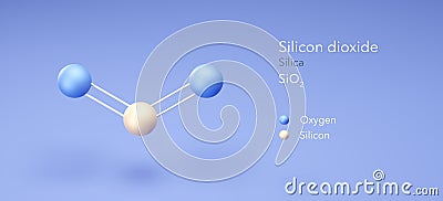 Silicon Dioxide Molecule, Molecular Structures, Silica, 3d Model ...
