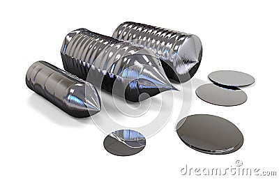 Silicon Ingot Royalty Free Stock Image - Image: 28192036