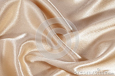 Silk Background, Texture Of Beige Shiny Fabric Stock Photography ...