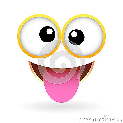 Silly Foolish Face Vector Cartoon | CartoonDealer.com #201168746