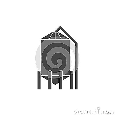 Silos Storage Icon Cartoon Vector | CartoonDealer.com #125096209