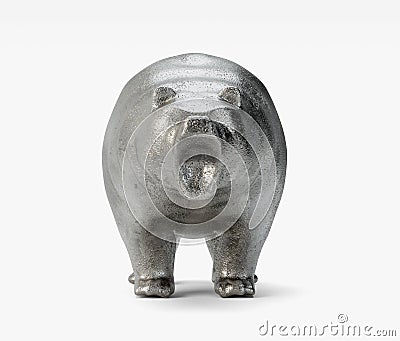 Silver Bear Token Statuette Stock Photo | CartoonDealer.com #268717082