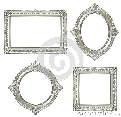 Silver Frame. Stock Photos - Image: 18128803
