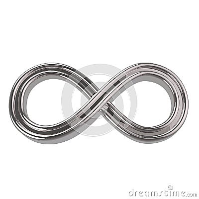 Silver Infinity Symbol Stock Illustration - Image: 48520031