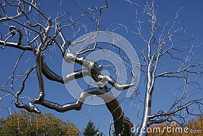 Silver Metal Tree Editorial Photo | CartoonDealer.com #23144681