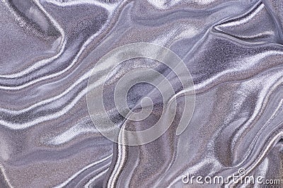 Silver Metallic Fabric Stock Image - Image: 16786821