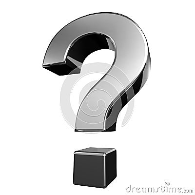 Silver Question Mark Stock Photography | CartoonDealer.com #42195038