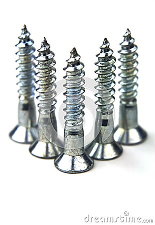 Silver Screws Stock Photo | CartoonDealer.com #26006250