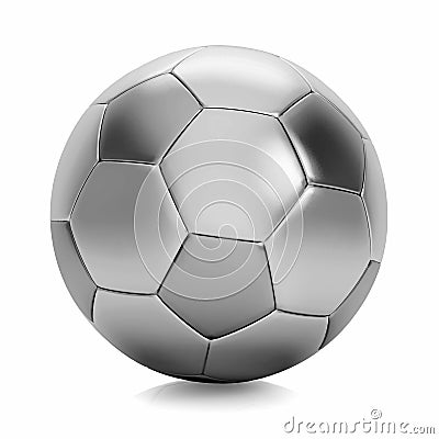 Silver Soccer Ball Royalty Free Stock Photo - Image: 19055735