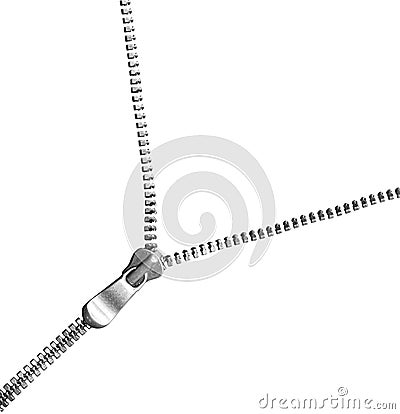 Silver Zipper Royalty Free Stock Images - Image: 7141619
