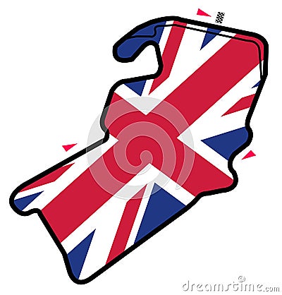 Silverstone Circuit: Formula 1 Cartoon Vector | CartoonDealer.com #5548367