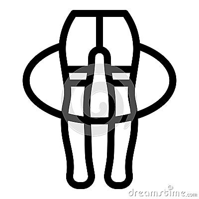 Back View Of Human Torso Icon Cartoon Vector | CartoonDealer.com #320558003