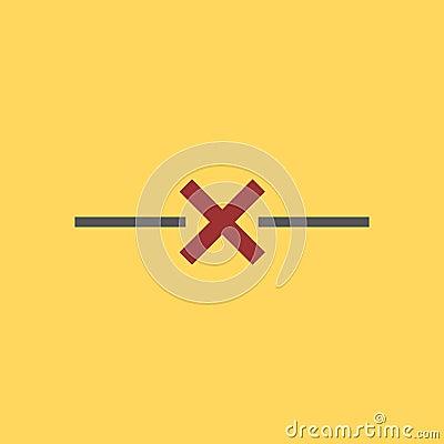 Simple Disconnected Symbol Cartoon Vector | CartoonDealer.com #104820201