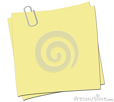 Simple Empty Post It Note Royalty Free Stock Photography - Image: 6575357