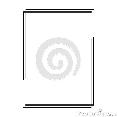 Simple Frame. Simple Vector Linear Illustration | CartoonDealer.com ...