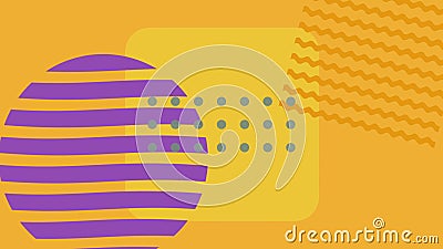 Simple Geometric Pattern Loop. Circles, Squares, Lines Abstract Shapes ...