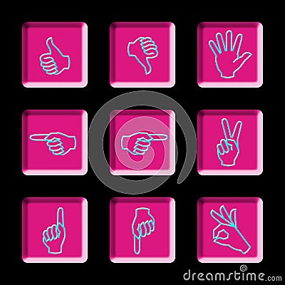 Simple Hand Signages Stock Photo | CartoonDealer.com #11443181