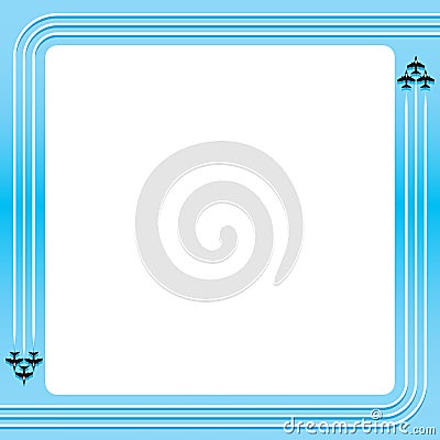 Simple Jet Border Cartoon Vector | CartoonDealer.com #91067571