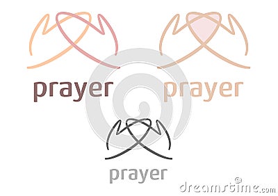 Simple Prayer Icon/logo Royalty Free Stock Images - Image: 18140809