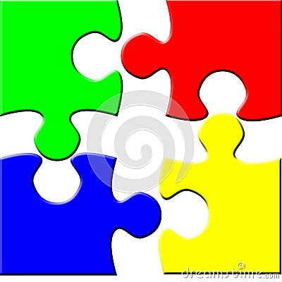 Simple Puzzle Royalty Free Stock Image - Image: 8834306