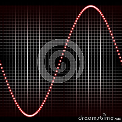 Simple Red Sound Wave Stock Images - Image: 7102184