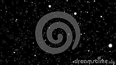 Simple Space Background, White Stars on a Black Background. Stock ...