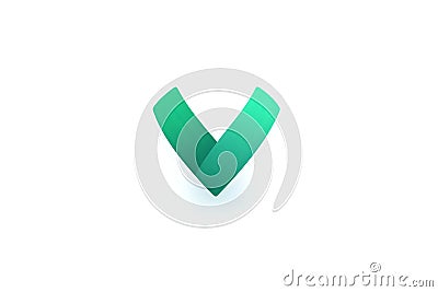Simple Striking Green Checkmark Icon With Smooth Curves Design Royalty ...
