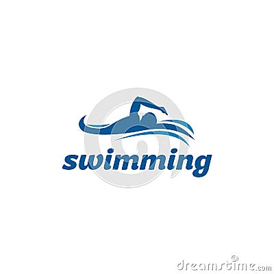 Simple Swimming Logo Design Inspiration - Vector Royalty-Free Stock ...
