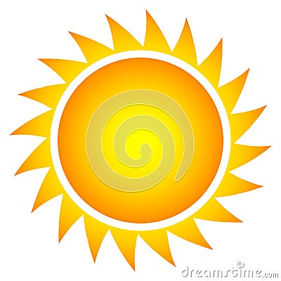 Simple Vector Sun Stock Photo - Image: 12964970