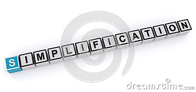 Simplification Word Blocks Stock Photo | CartoonDealer.com #182855730