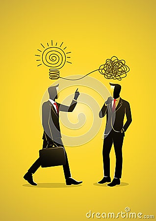 Simplify Idea To Solve Difficulty Problems Concept Vector Illustration ...