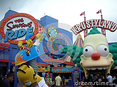 The Simpsons Ride, Krustyland Editorial Photo - Image: 31029746
