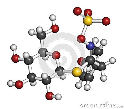 Sinalbin Glucosinolate Molecule. Present In Seeds Of White Mustard ...